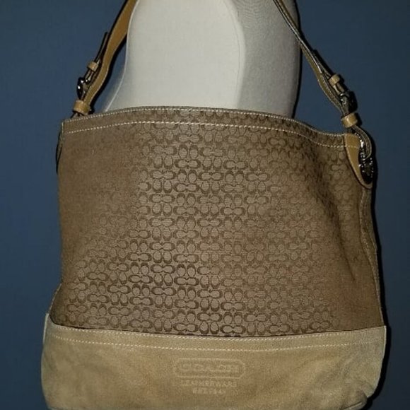 Coach | Bags | Coach Suede Handbag | Poshmark